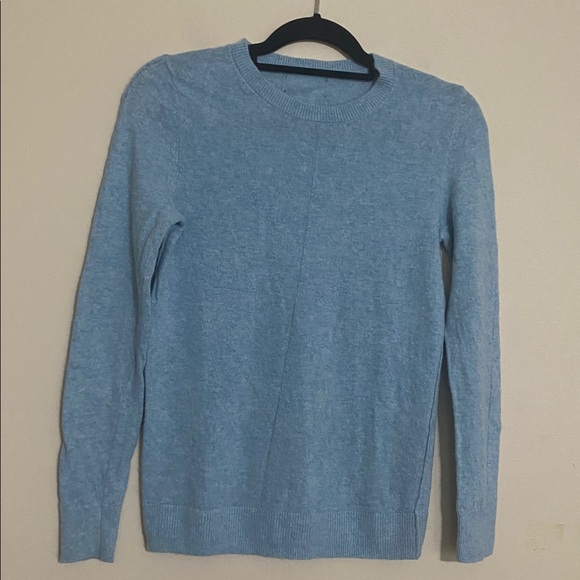 GAP | Sweaters | Vintage Soft Blue Knit Sweater Women Sp Cashmere Wool ...